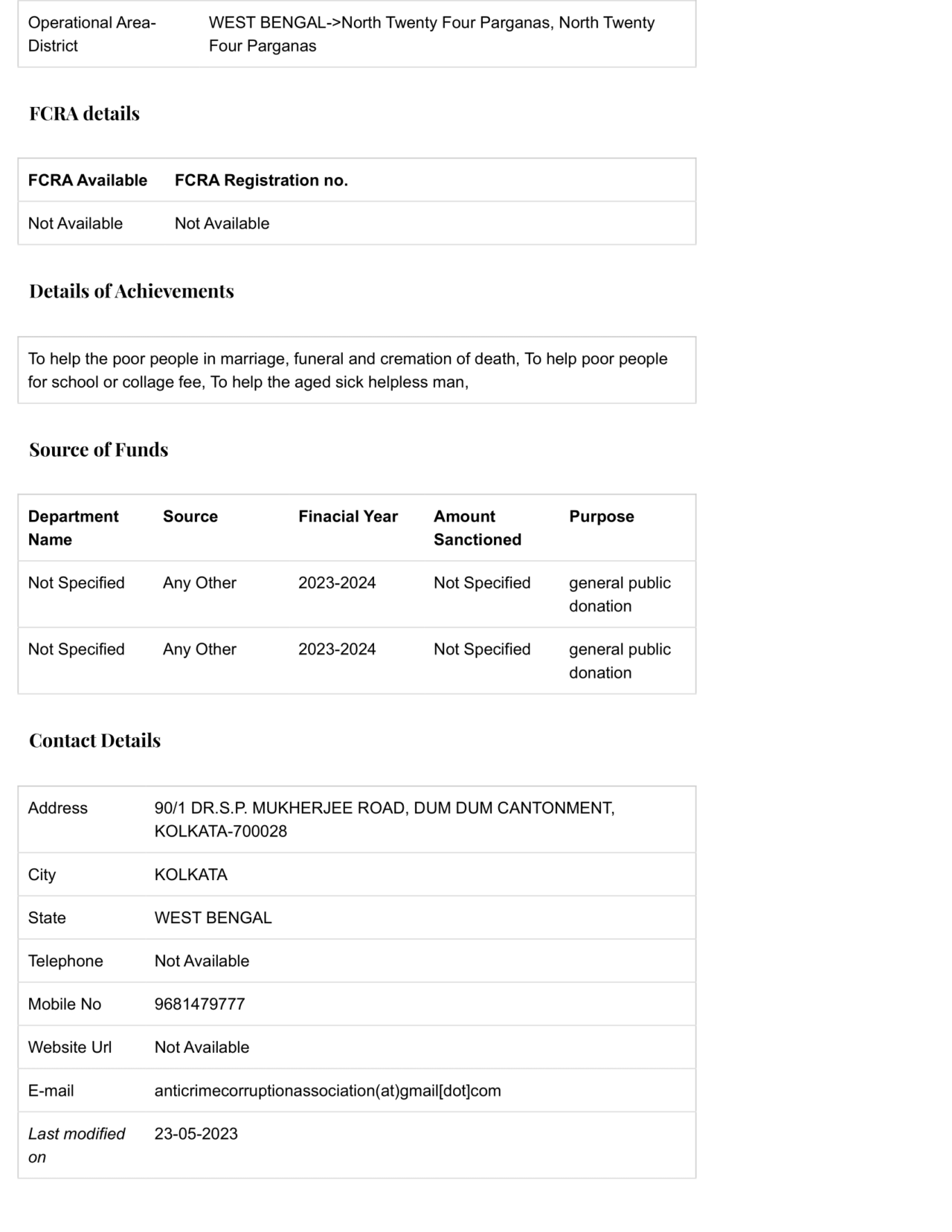Document Gallery | Anti Crime & Corruption Association